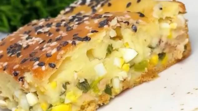 🥮👍 Заливной ПИРОГ с Яйцами и ТУНЦОМ🥮👍