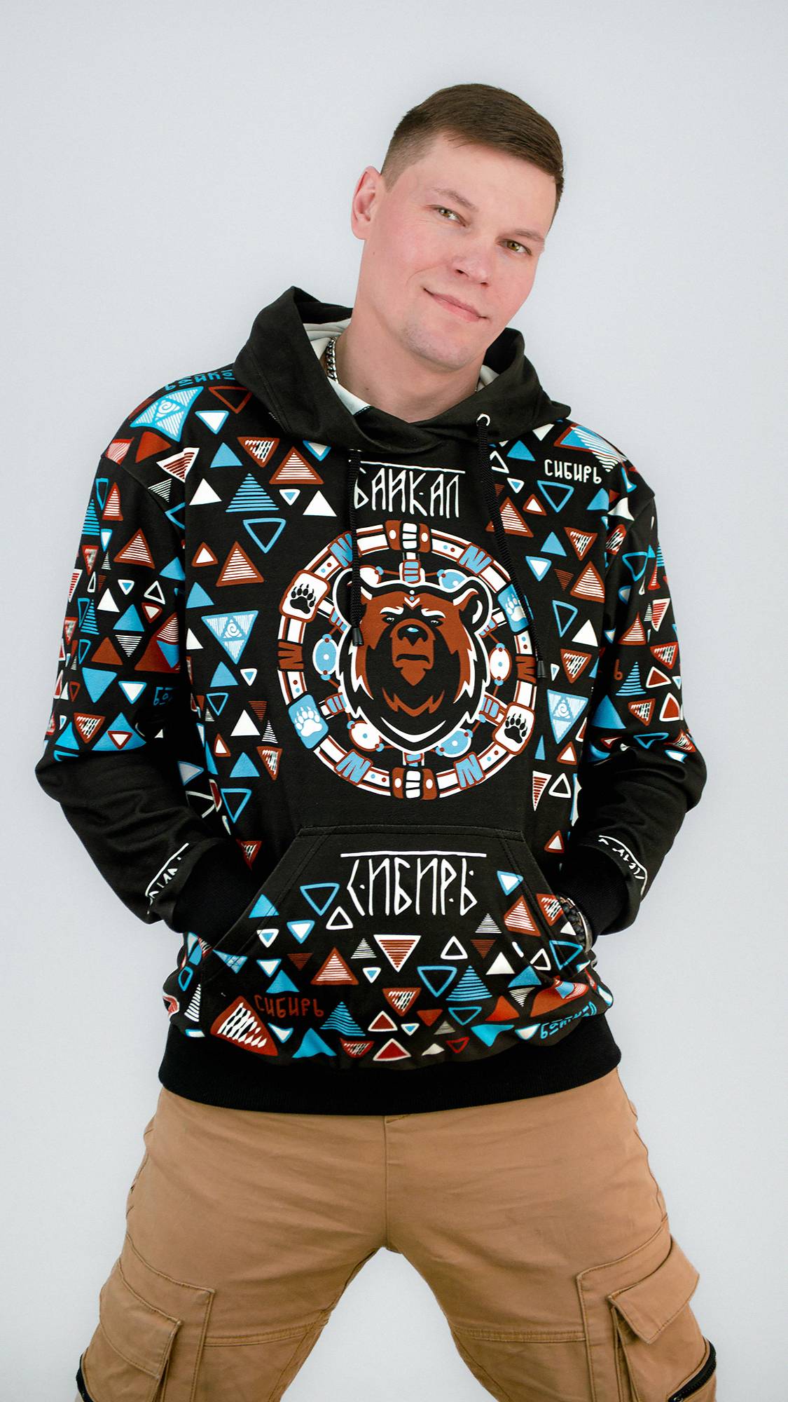 Худи МЕДВЕДЬ БАЙКАЛ (черное)