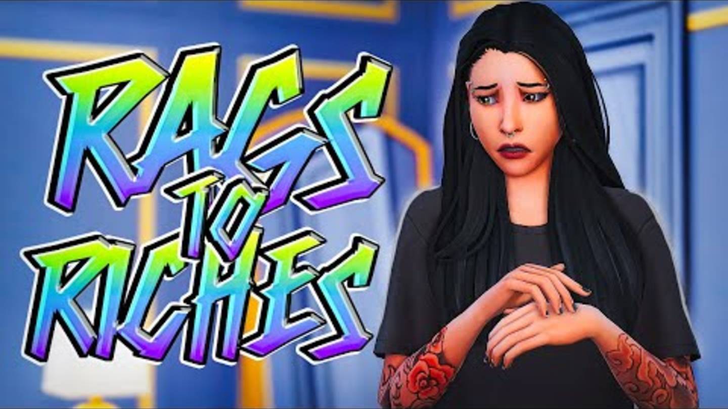 ЖИВУ 24 ЧАСА В ЧУЖОМ ДОМЕ -// ОТЕЛЬ В СИМС 4 //- The Sims 4 Rags To Riches