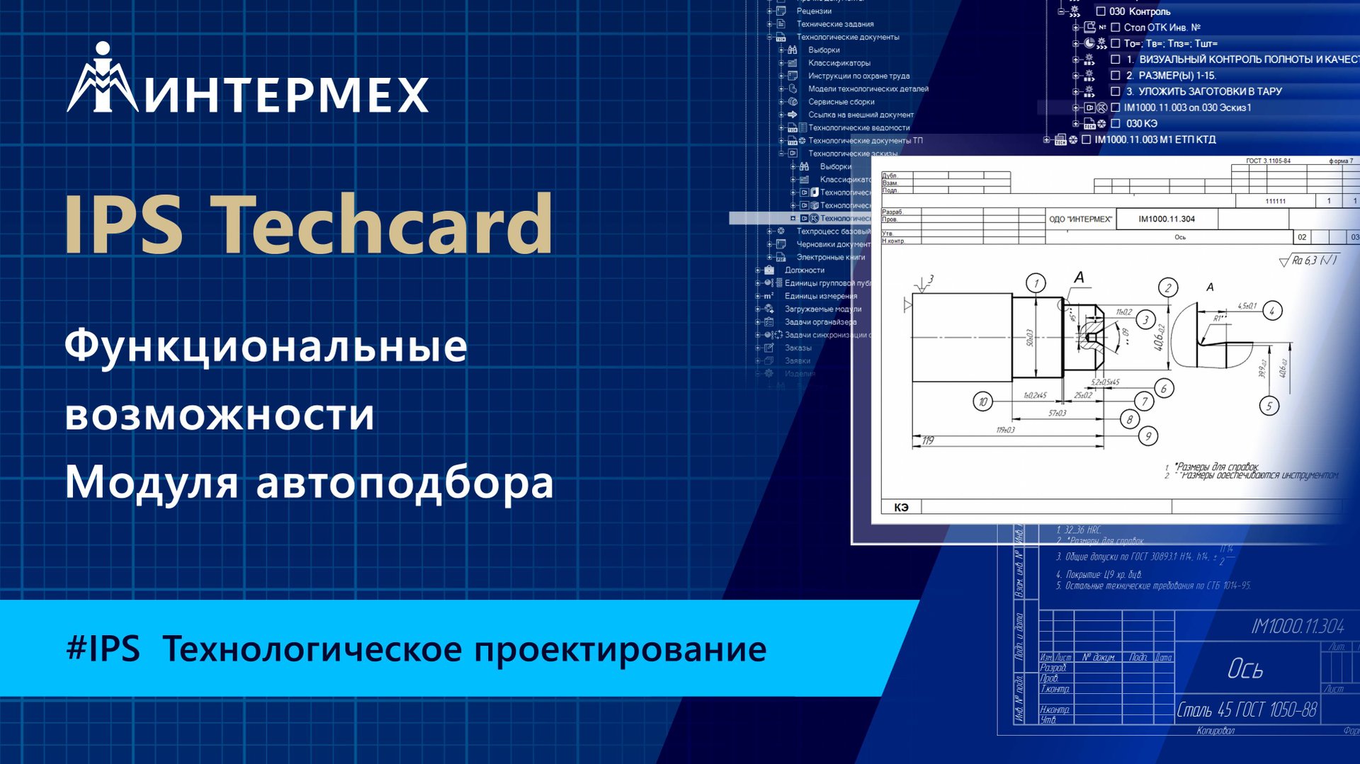 Функциональные возможности Модуля автоподбора IPS Techcard