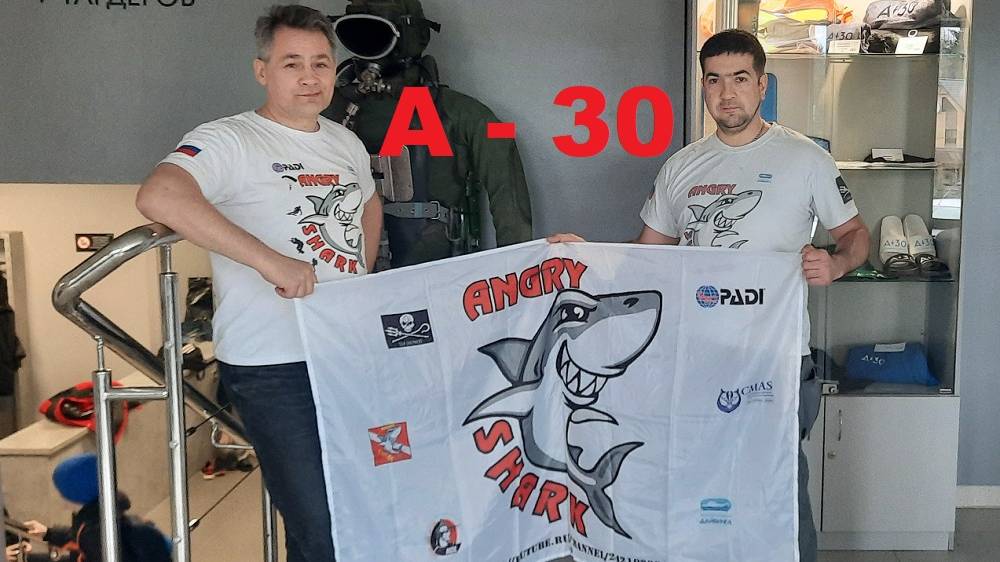 Сердитые акулы в бассейне А-30
