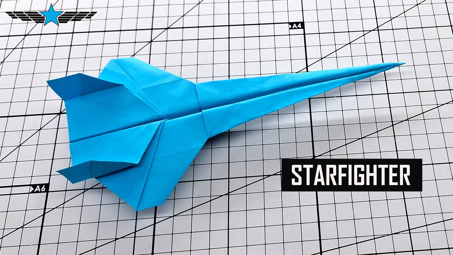Сделайте истребитель из «Звездных войн» из одного листа бумаги!