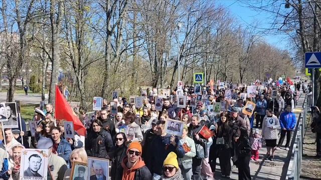 Бессмертный полк. Город Приозерск. 9 мая 2025 года