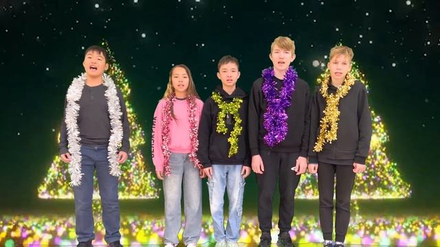 Новогоднее поздравление . Группа "Б" . г.Кобе Япония