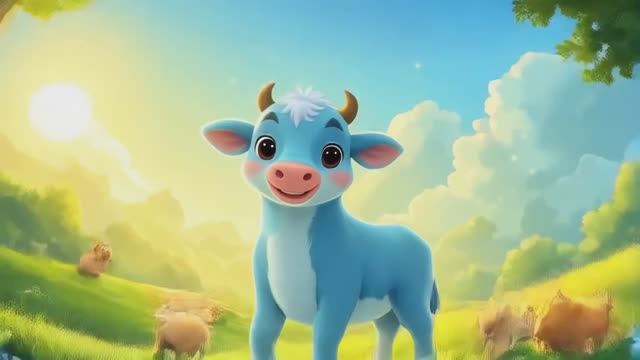 Blue Betsey: The Little Blue Cow | A Heartwarming Tale of Courage & Kindness 🌈🐮