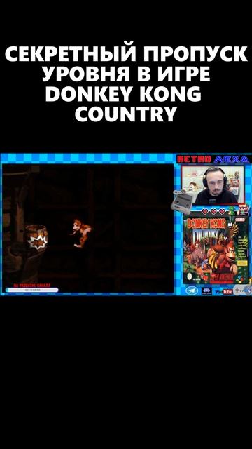 СЕКРЕТНЫЙ ПРОПУСК УРОВНЯ В ИГРЕ DONKEY KONG COUNTRY