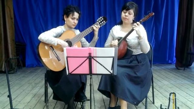 #Дуэт_Домра_Гитара #Санз_Эспаньолетта Дуэт Домра - Гитара Г. Санз "Эспаньолета"