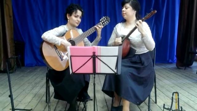 #дуэт_домра_гитара #Мессоньер_Вальс Дуэт Домра - Гитара И. Мессоньер "Вальс"