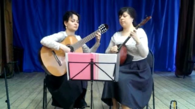 #дуэт_домра_гитара #утушка_луговая Р. Н. П. "Утушка луговая"