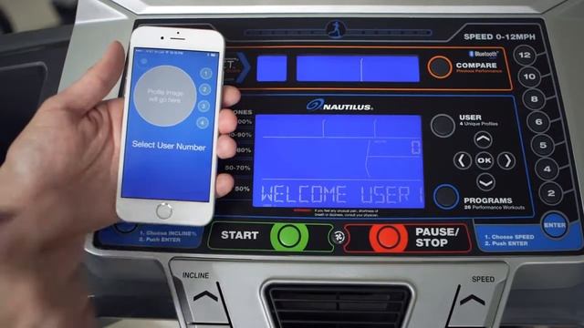 Беговая дорожка NAUTILUS T626 iOS Tutorial