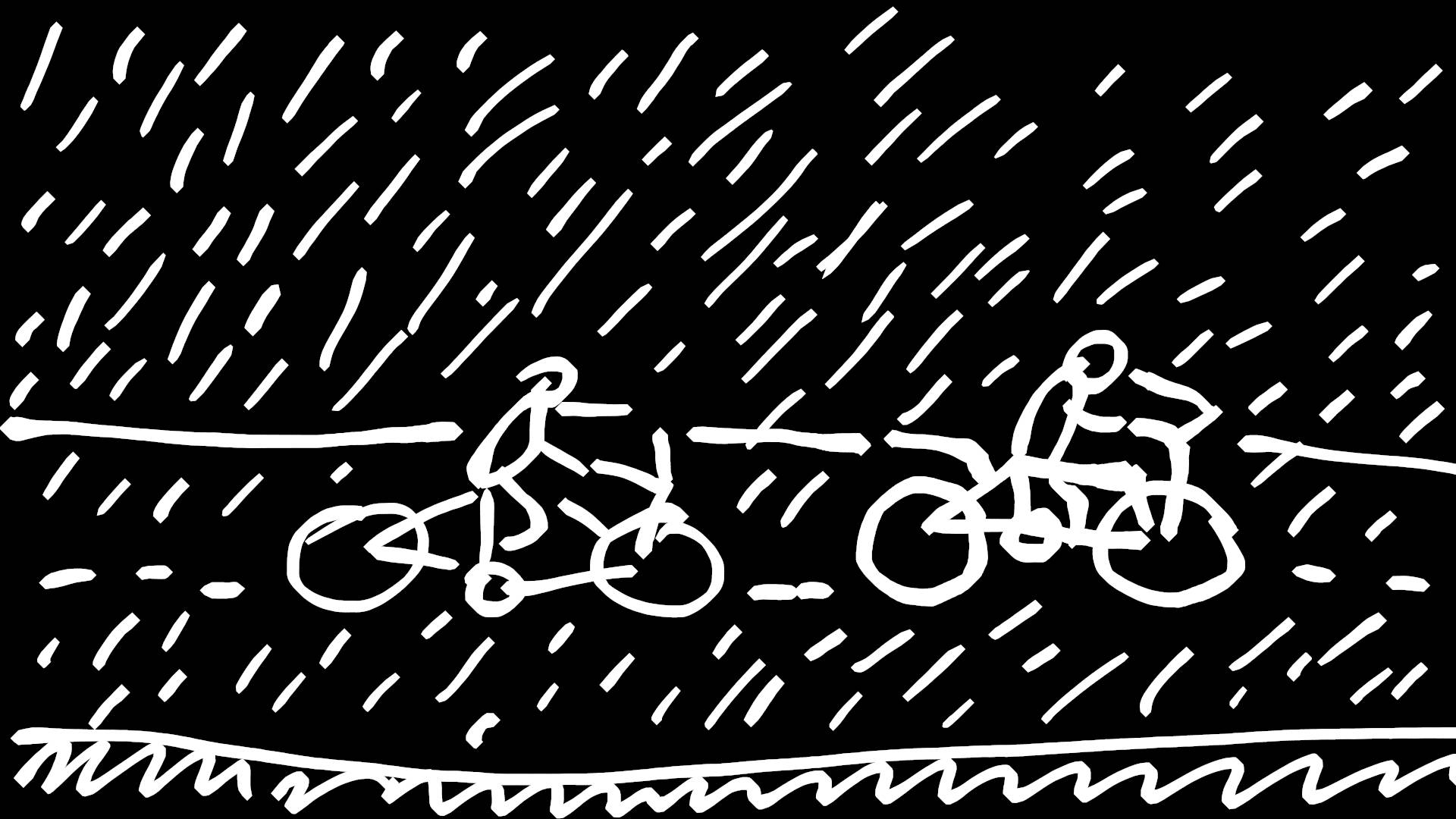 Покат: пикник с А. Попали под ливень.