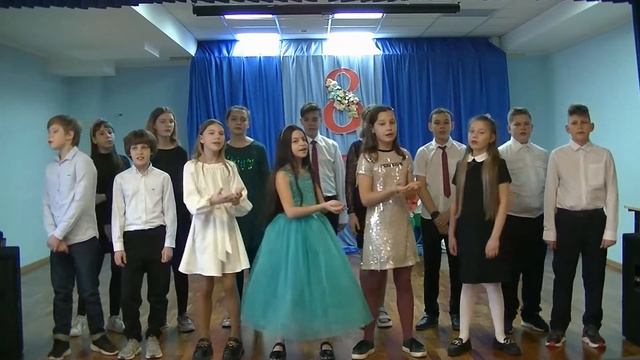 "Праздничный концерт посвященный  Международному Женскому Дню 8 Марта!" ЧОУ СОШ "Кристалл"