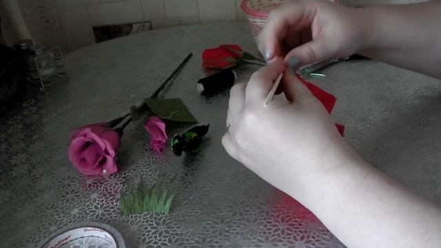Роза в подарок! Своими руками.