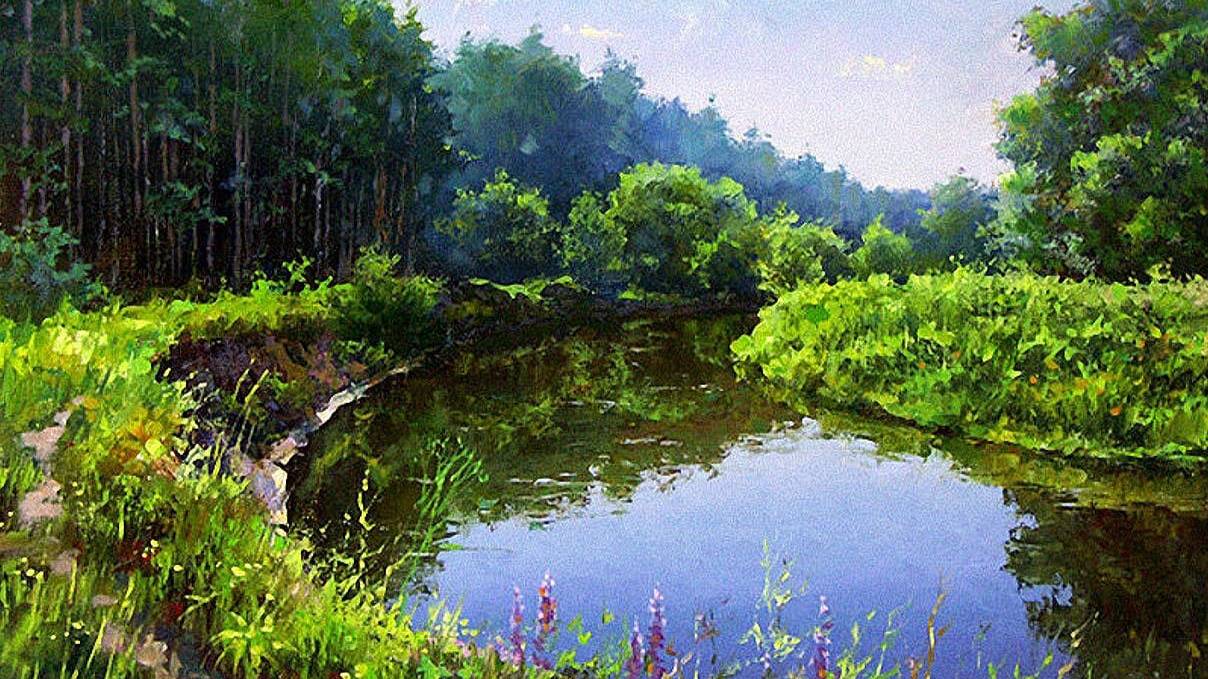 Пейзажная живопись Дмитрия Лёвина.