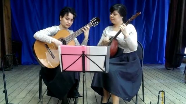 #Дуэт_домра_гитара #Ах_вы_сени Дуэт домра-гитара Р. Н. П. "Ах вы, сени мои, сени" Обр. В. Калинина