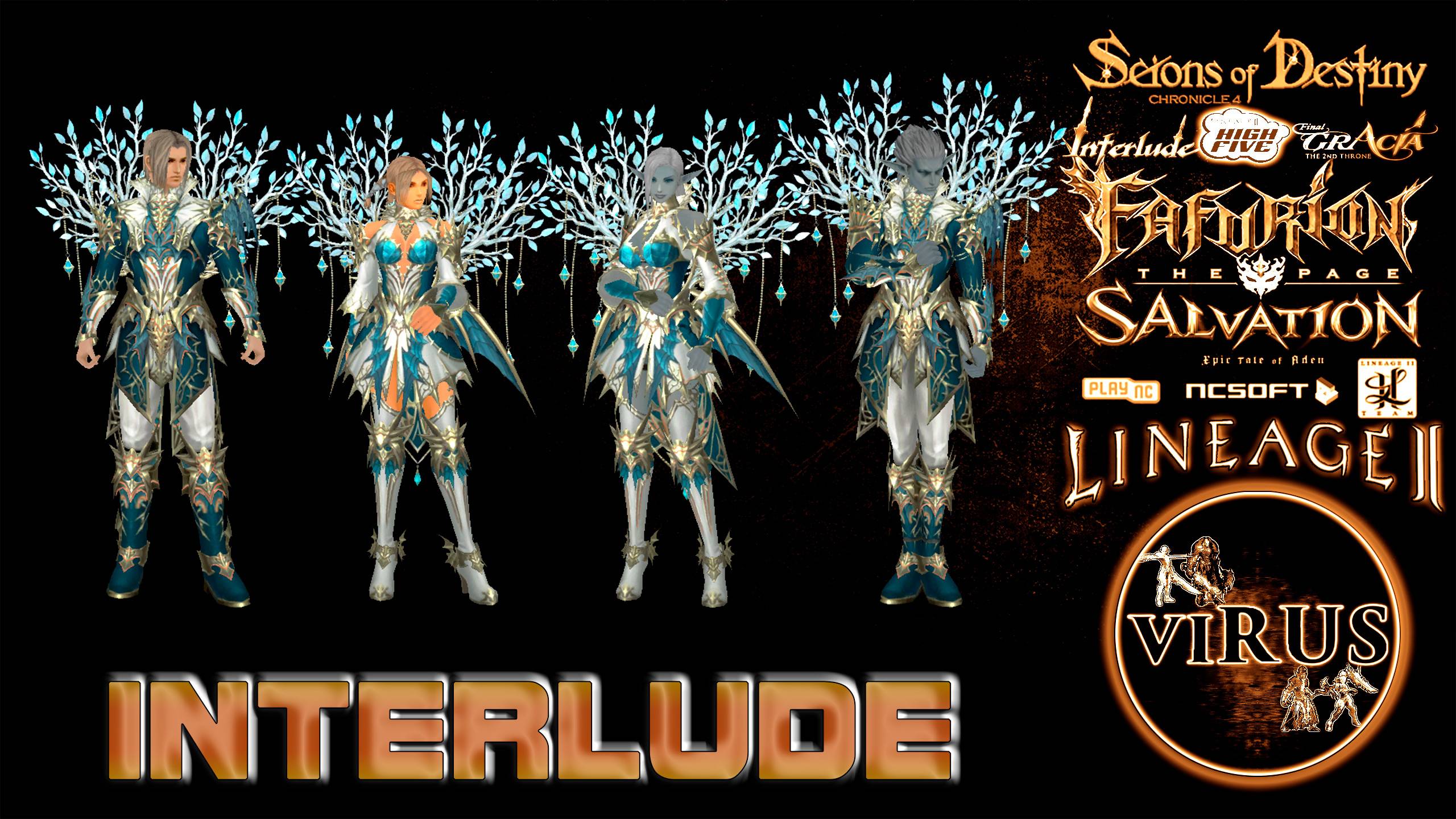 New Animation Back add-on 01 for any costume. LINEAGE II-Interlude ◄√i®uS►