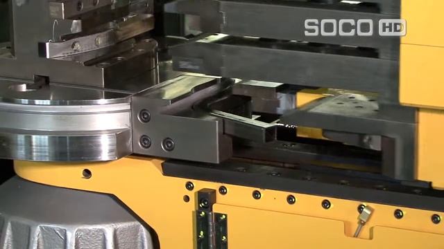 Гибка профильной трубы на автоматическом трубогибе SOCO (Тайвань)