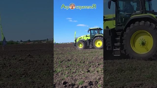 Гибридный трактор Zoomlion DV3354 проходит испытания на курских полях.