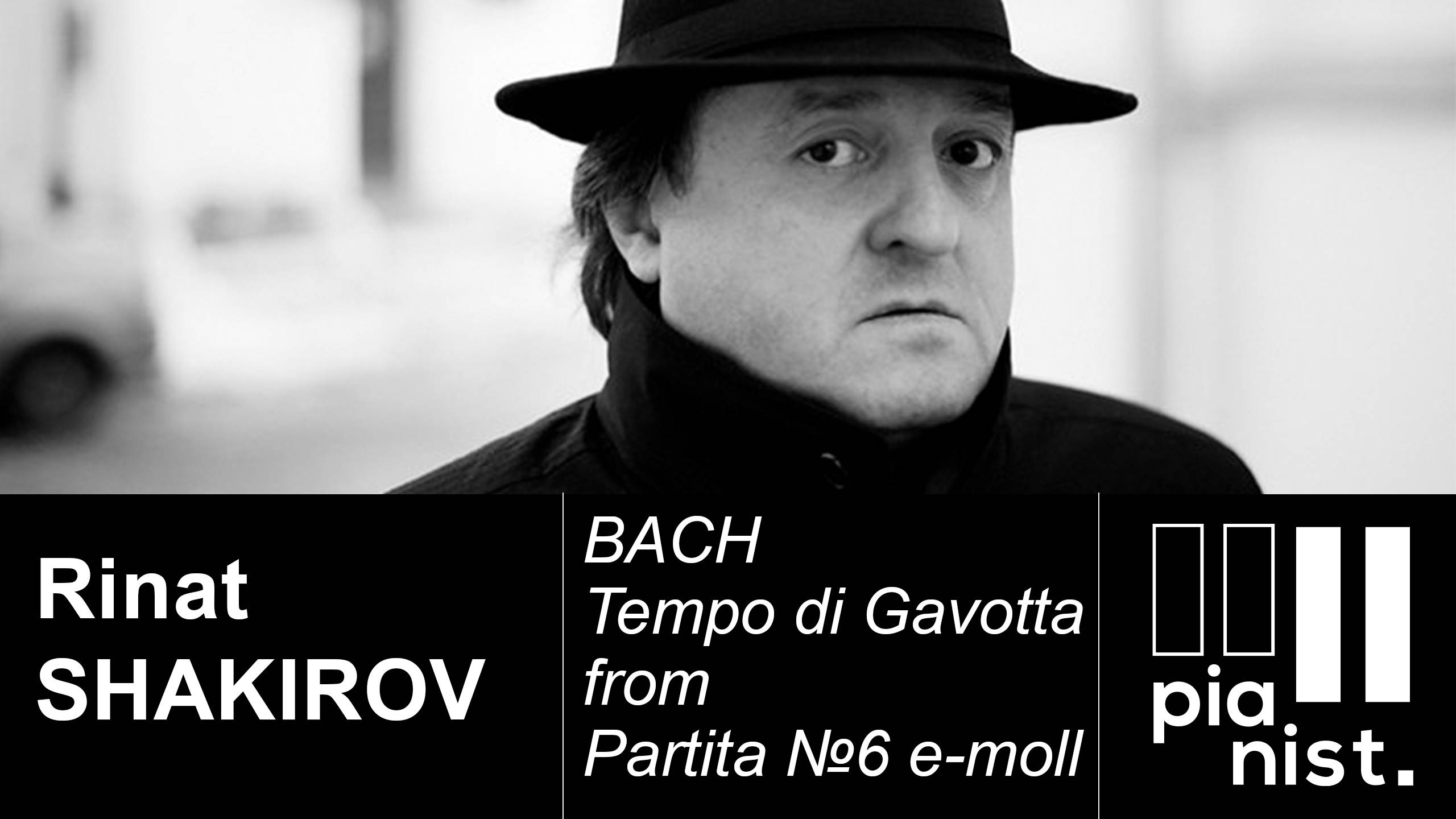 Rinat SHAKIROV plays BACH - Tempo di Gavotte from Partita №6. BZF. SPB. 2004.