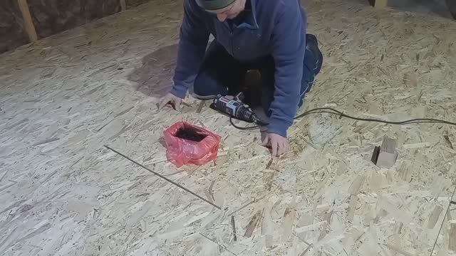 Укладка osb 9 мм на черновой пол в 2 слоя. | 🍀 Строю САМ