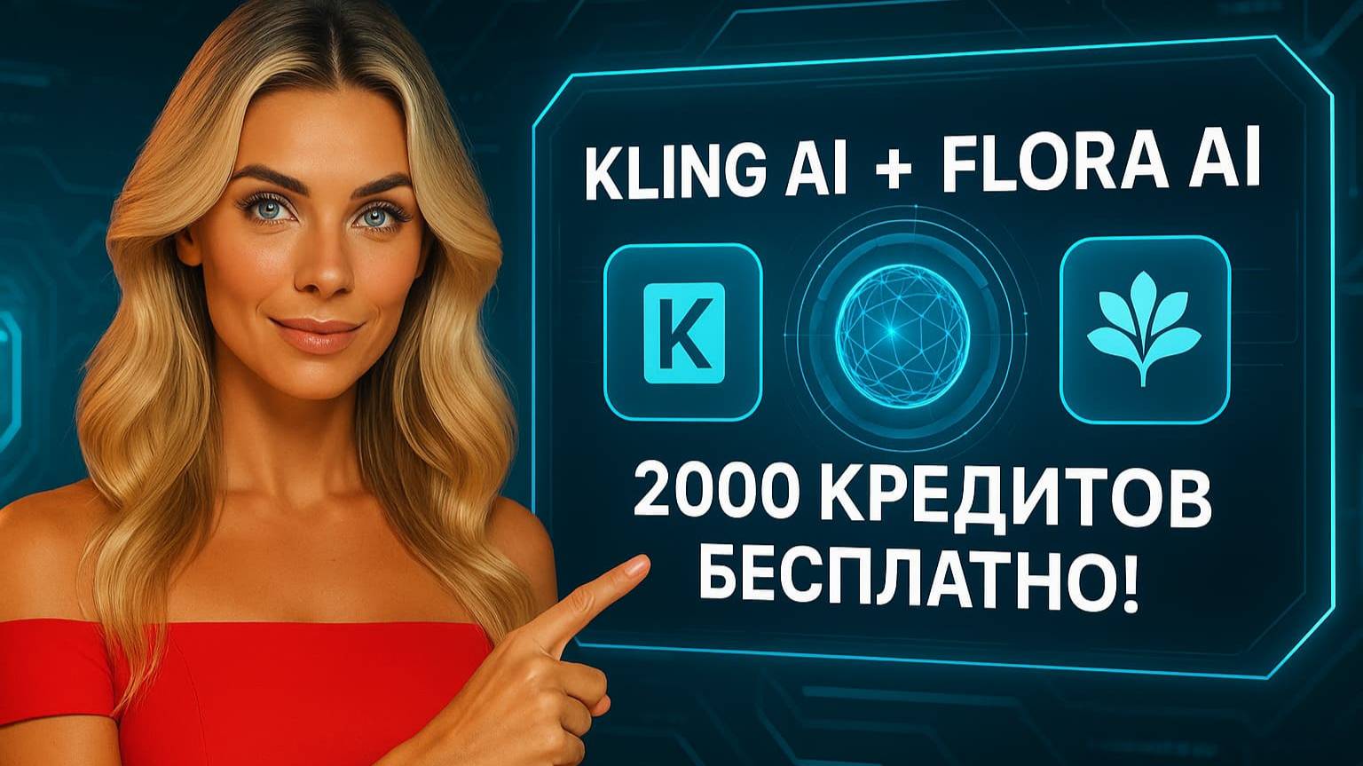 Kling AI 1.6 Pro БЕСПЛАТНО: Генерация видео через Flora AI (Без Водяных Знаков!)