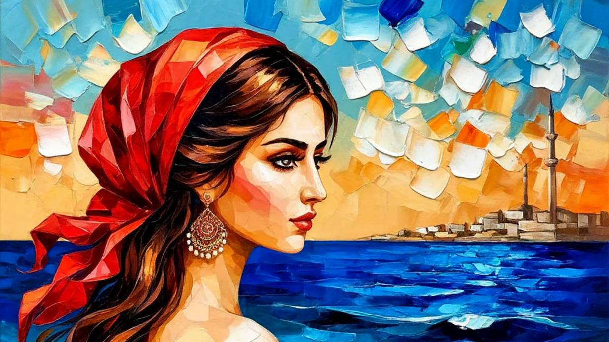 Наташеньке. Девушка и море