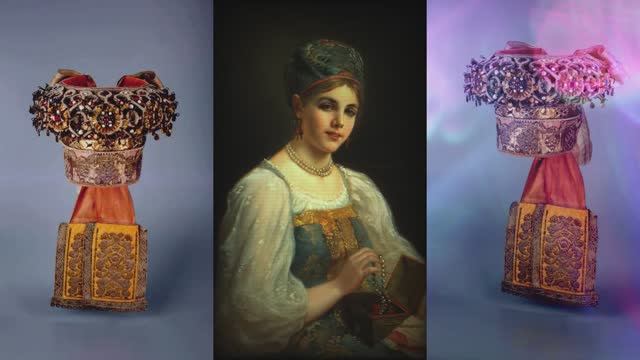 музыка романс Соловей Алябьев картины  Маковского и ретро русская историческая одежда