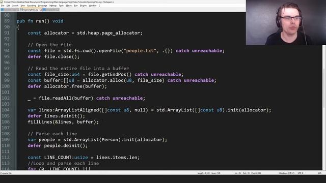 Руководство для начинающих по Zig, часть 14 — Открытие и анализ файла