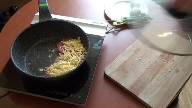 яичница  сыром текст рецепты, простые рецепты, еда, рецепт, как приготовить, быстрые рецепты, просто