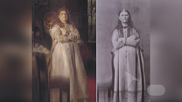 Правительница   царевна Софья  Репин #картина#художник#бытовой жанр  Модест Петрович Мусоргский