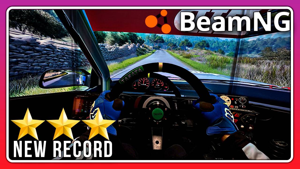 BeamNG: Жесткое ралли на реальном руле!