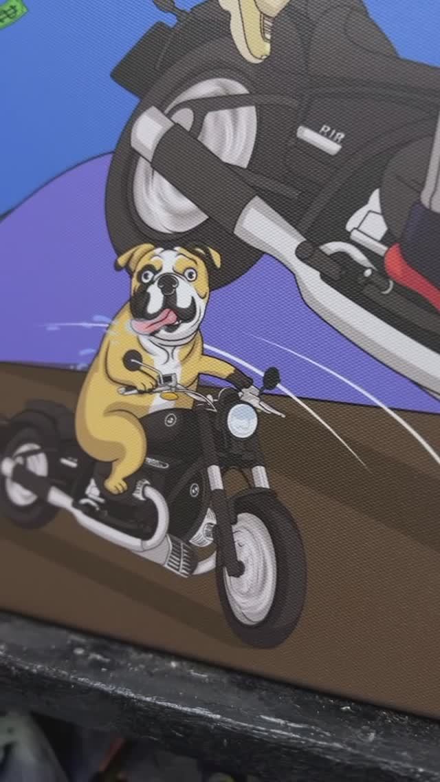 Печать на холсте портрета в стиле Симпсонов 😍