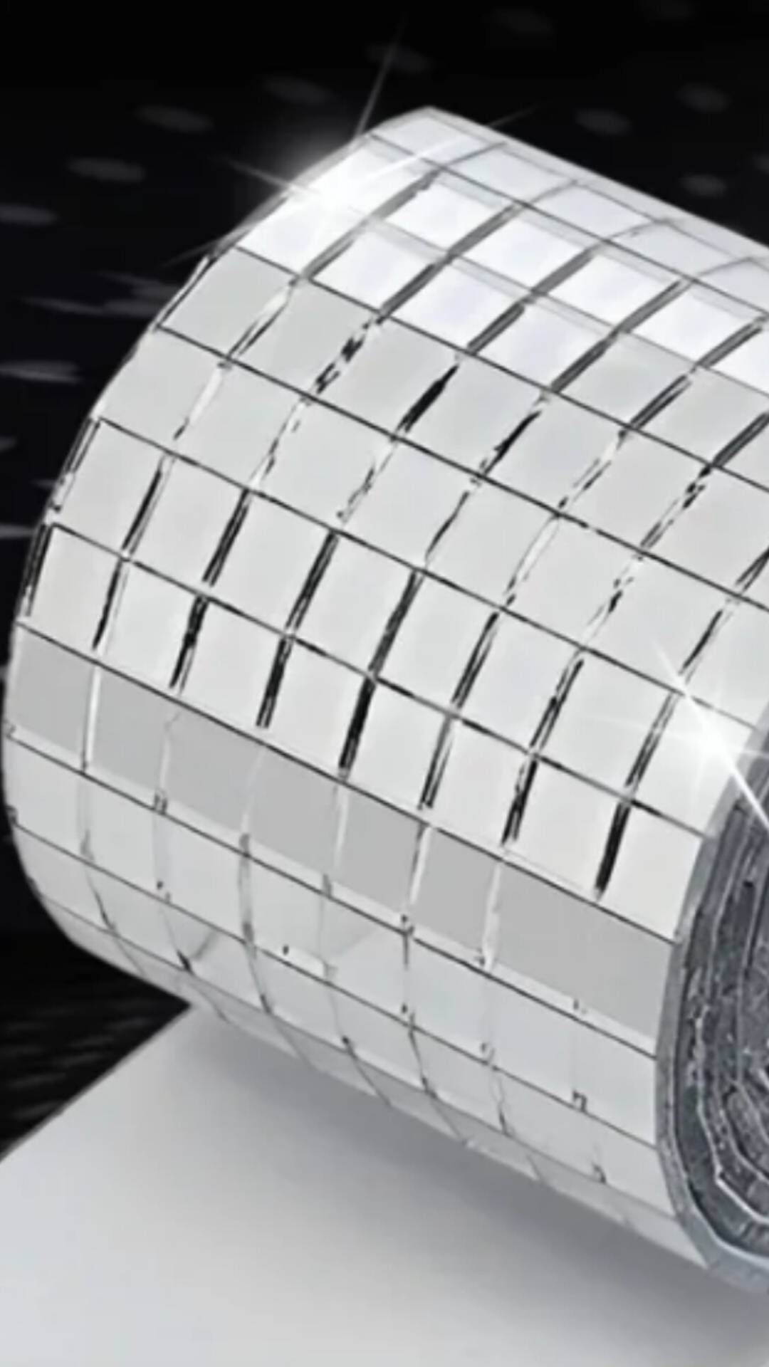 Зеркальная мозаика, лента самоклеющаяся, длина 1 м. Серебро и золото.