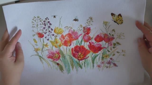 Полевые тюльпаны от Алиса❤ вышивка крестом