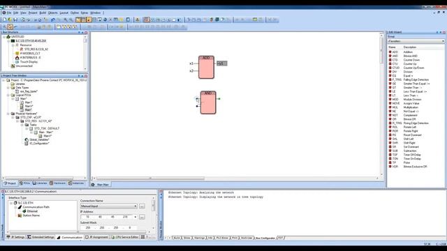 Создание проекта в среде программирования PC WorX