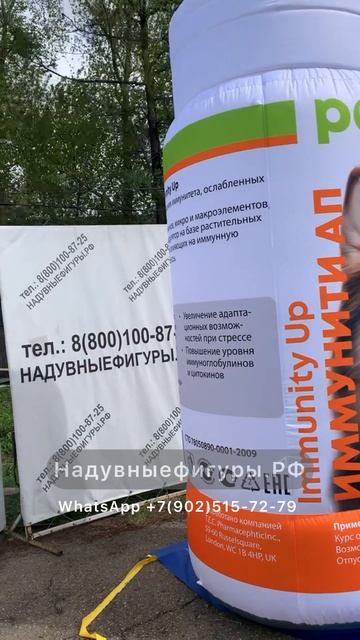 Надувные фигуры. Отчет заказчику