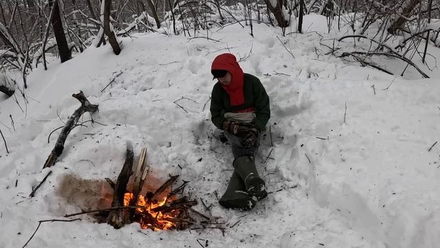 Артур для Андрэича Выжить зимой ночью без костра! 2025-01-23