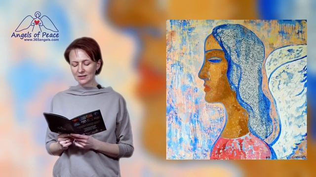 Тифлокомментарий к картине Юлии Ивановой "Ангел мой, все о любви в волосах его"