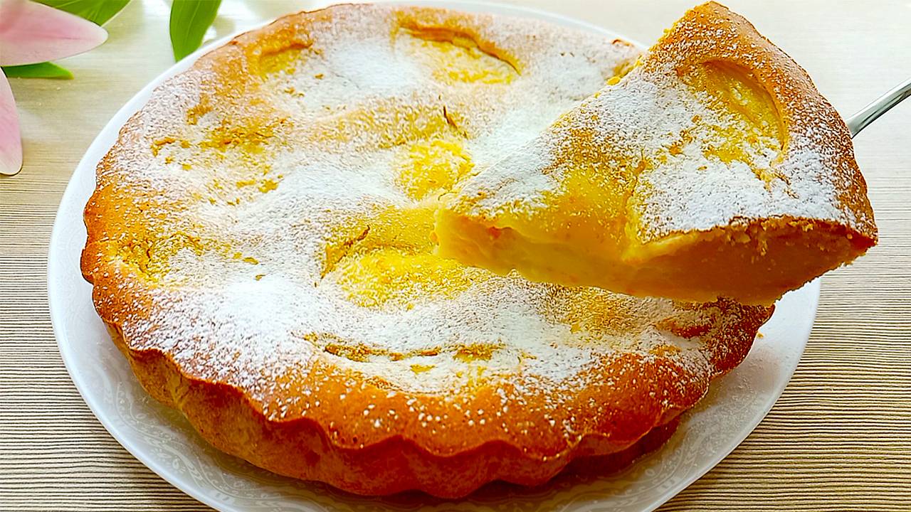 Лучший рецепт лимонного пирога с заварным кремом! Свежий, цитрусовый, нежный вкус😋