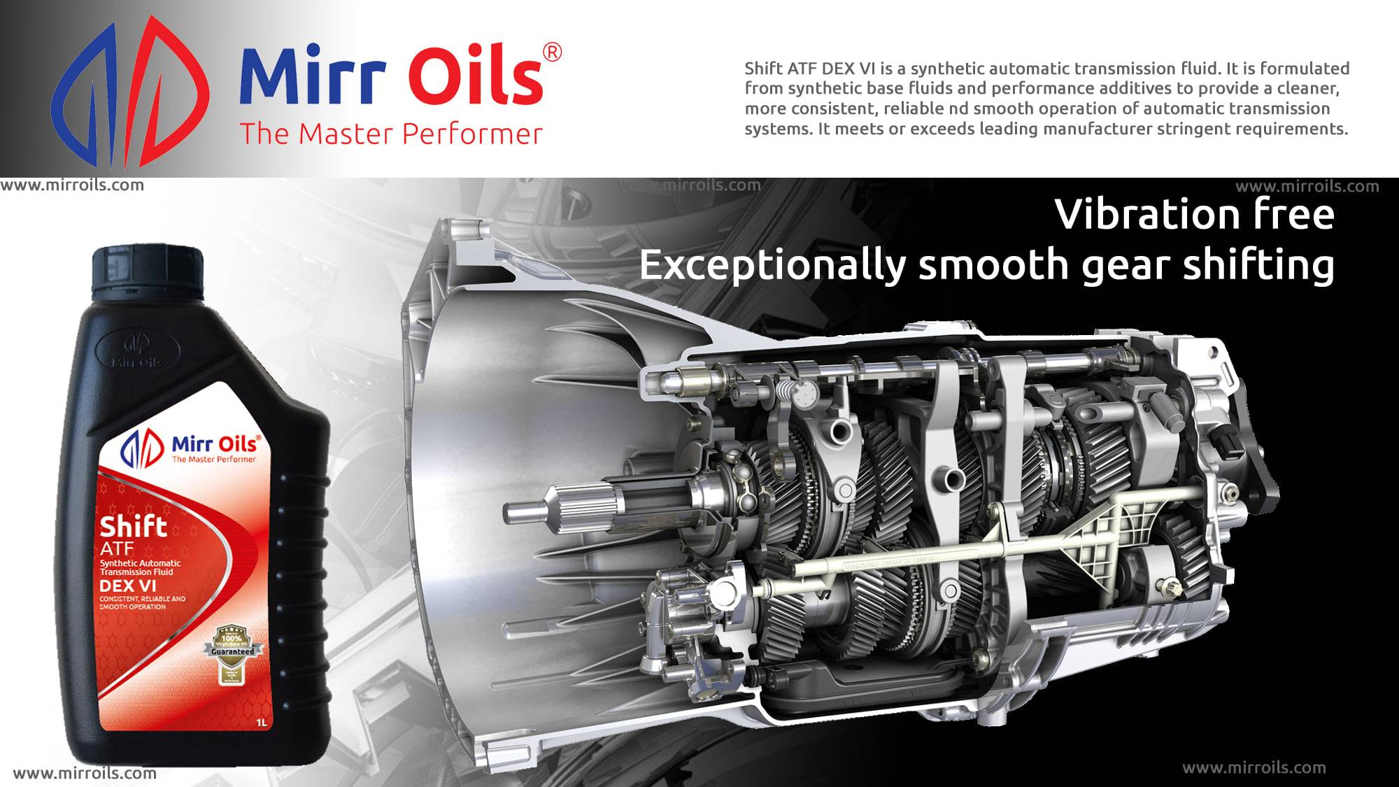 Mirr Shift - серия масел для АКПП, CVT и DSG