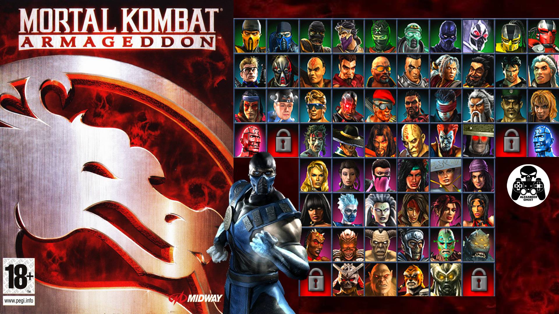 Mortal Kombat Armageddon Sony PlayStation 2 прохождение Sub-Zero