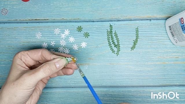 Кикимора. Украшаем ватную игрушку - водоросли и кувшинки из ваты