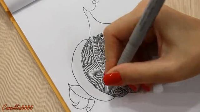 DIY: Скетчбук Halloween ТЫКВА Дудлинг  Рисую в SketchBOOK Doodling  СОВМЕСТНО с Xydojnica27