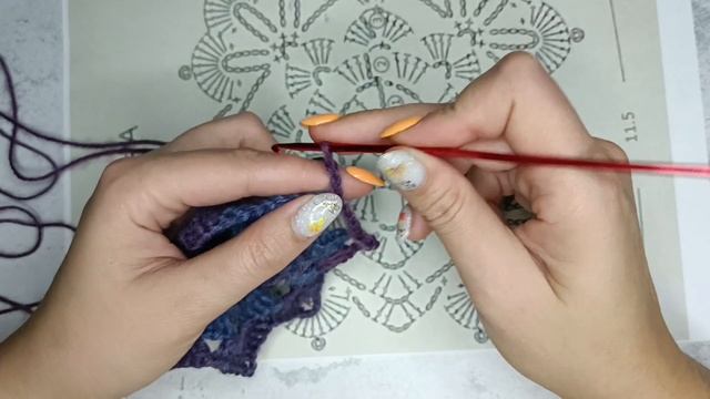 Красивый мотив крючком🧶МК🧶 Вяжем вместе, просто и понятно 🧶