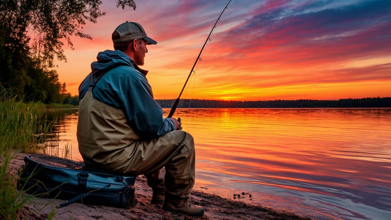 Вечерняя рыбалка на поплавок