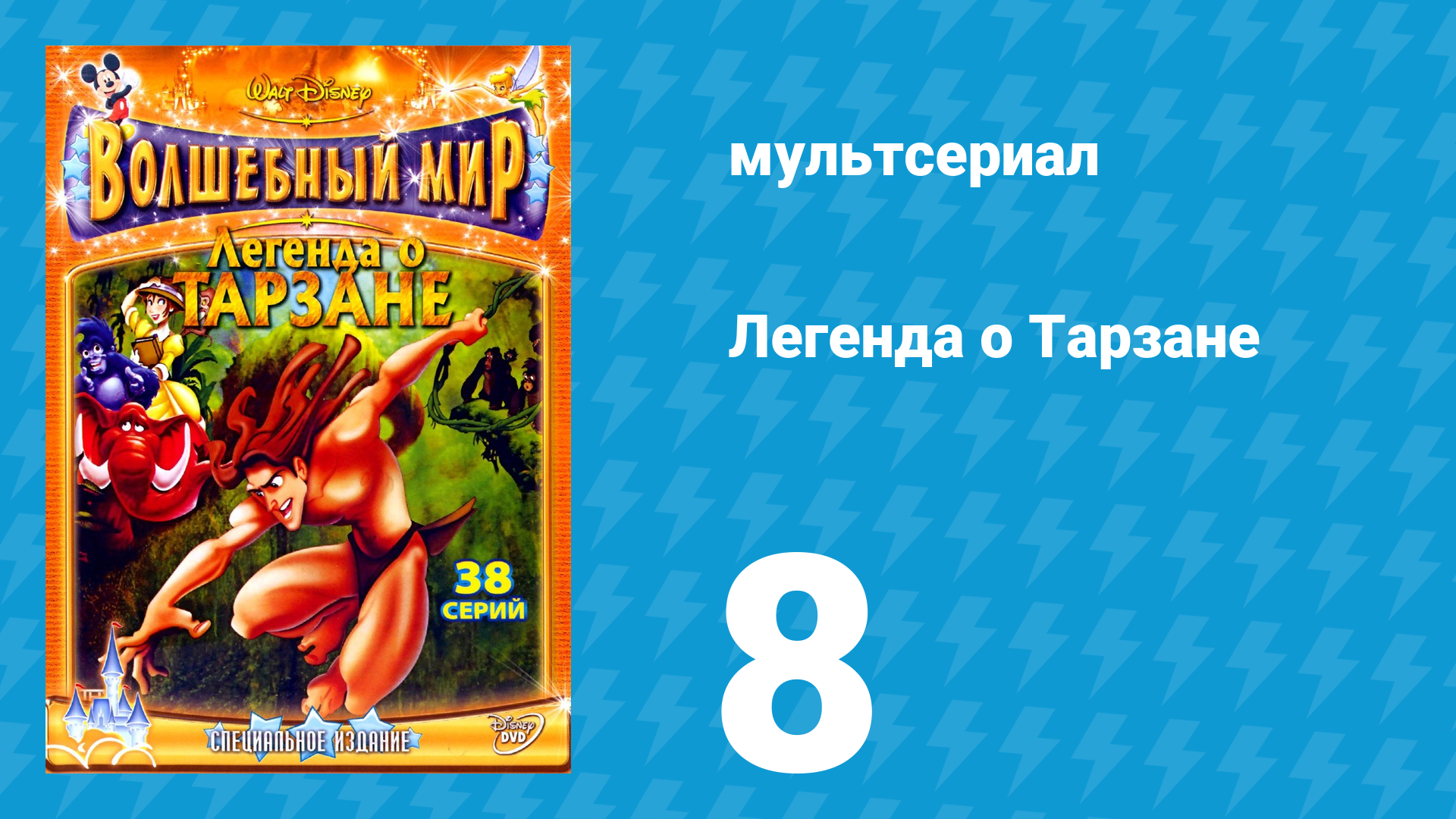 Легенда о Тарзане 1 сезон 8 серия «Отравленная река. Часть 2» (мультсериал, 2001)