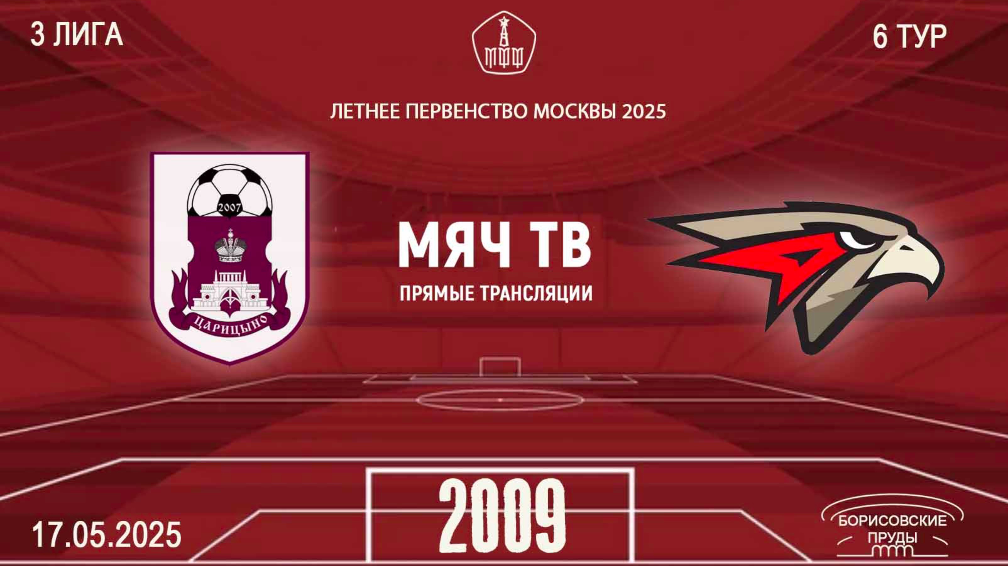 Царицыно 2009  vs Авангард 2009  (Начало 17.05.2025 в 13-00)