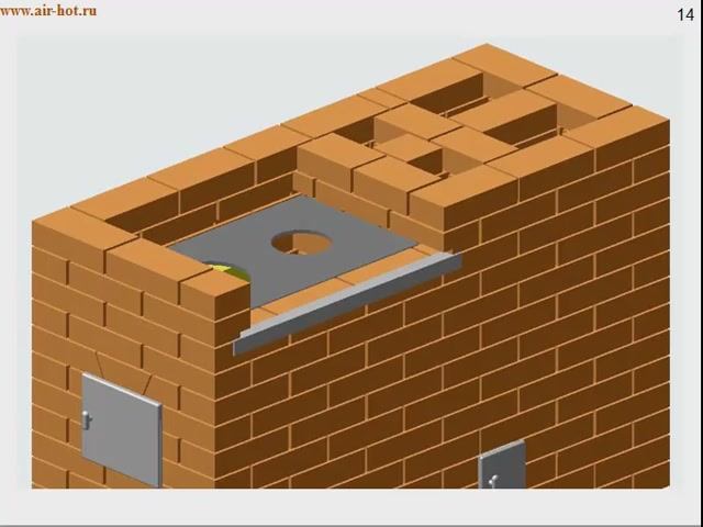 Отопительно-варочная печь 2,5х6 кирпичей