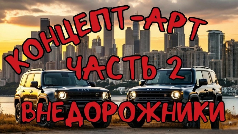 Автомобили. Концепт-арт внедорожники. Часть 2. Нейросеть.