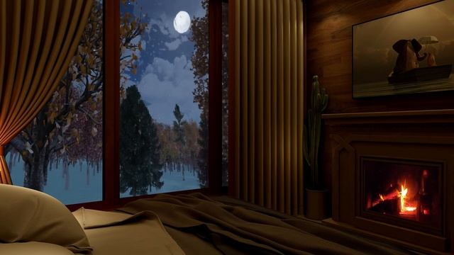 Джаз у камина, джаз для романтического вечера, cozy fireplace jazz